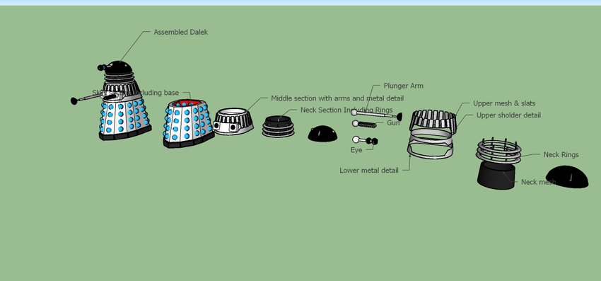 Shawcraft Mk3 Dalek Plans - Dalek Plans And Other Booklets - Project Dalek
