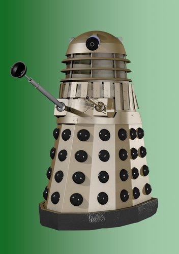 Gold Day of the Daleks model (Cinema 4D R21, with Collada Export) - 70s ...
